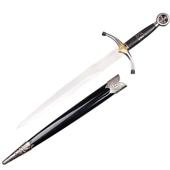 Mini Espada Decorativa Bainha Metal 32 cm - Rei da Cutelaria