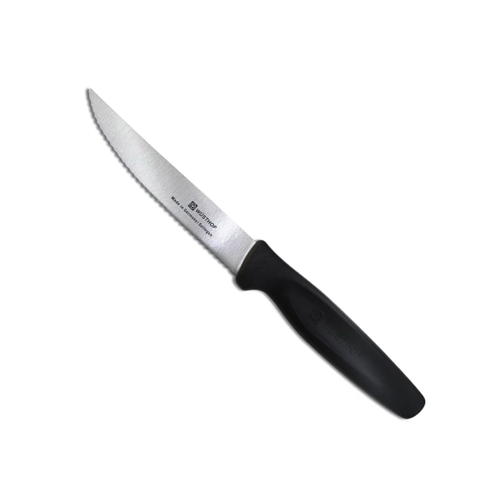 Faca de Serra com Cabo Preto 4" - Wusthof - Rei da Cutelaria