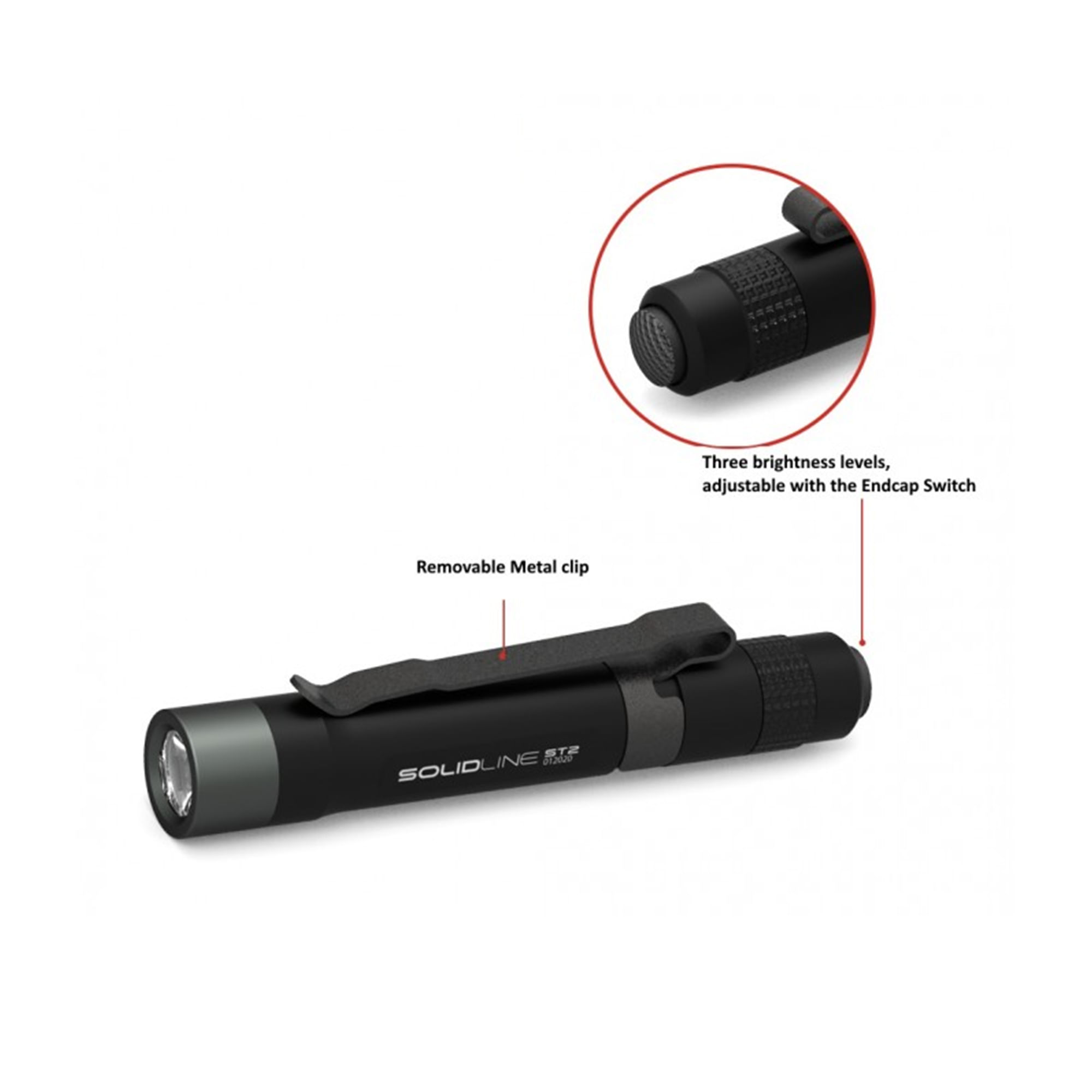 Lanterna Solidline By Ledlenser St2 120 Lúmens - Rei da Cutelaria