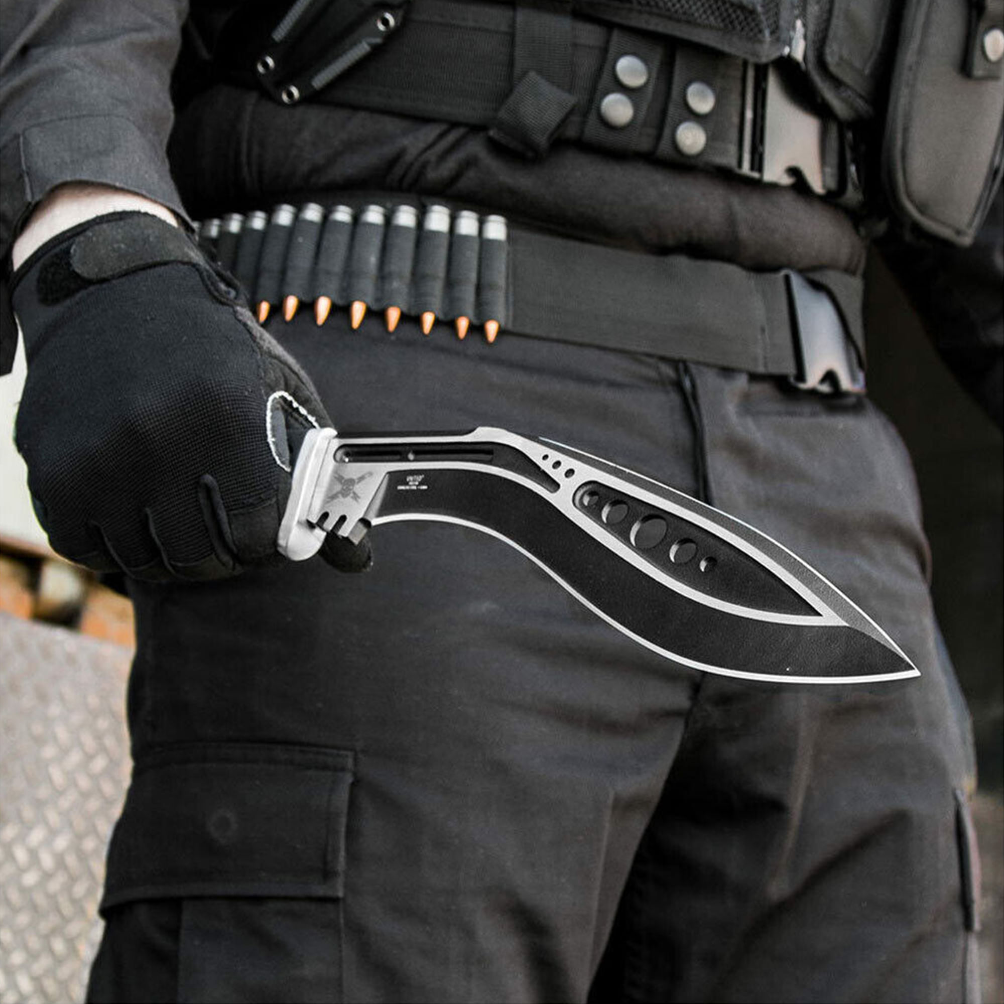 Faca Tática Kukri com Bainha - United - Rei da Cutelaria