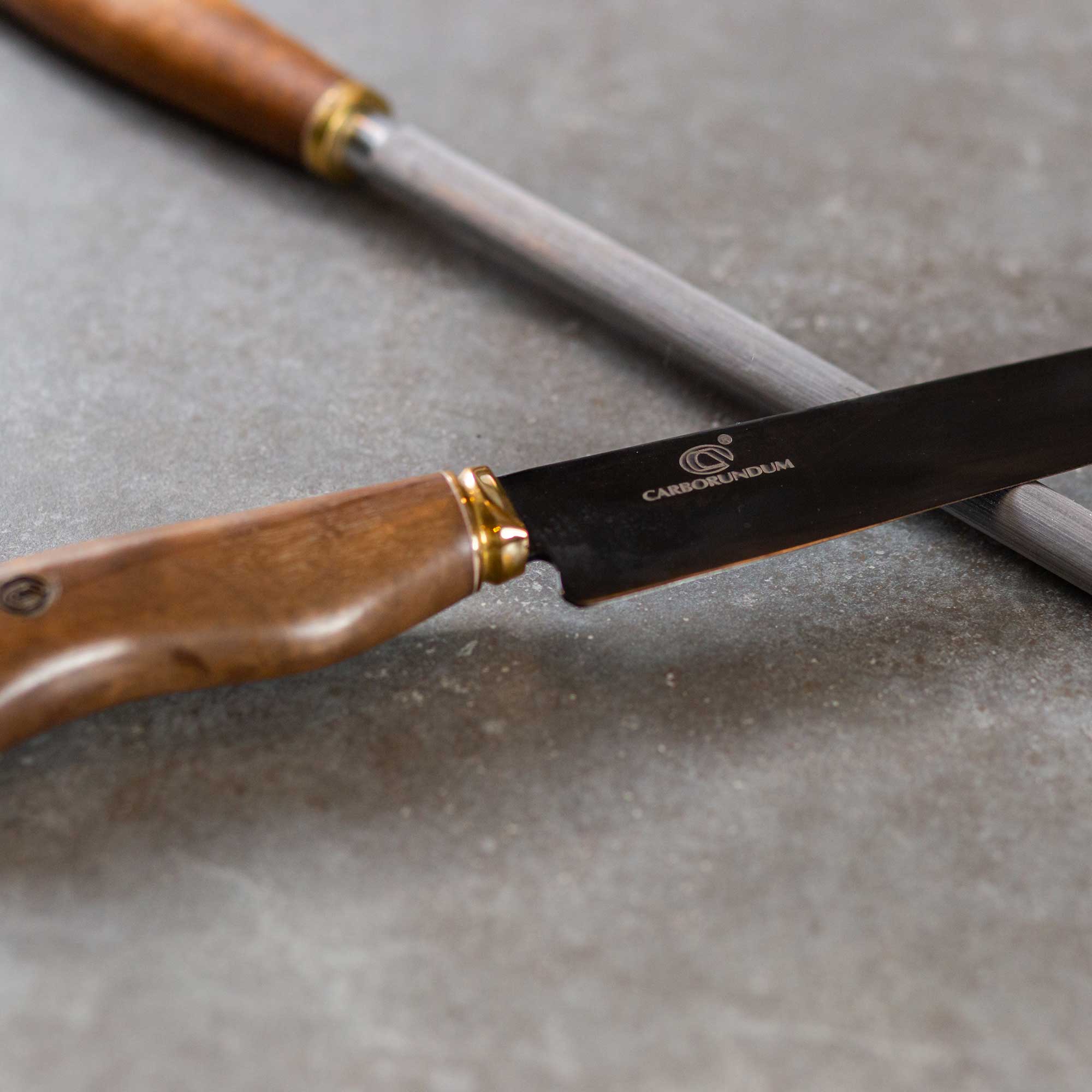 Faca Carbono Brazzero para Churrasco com Bainha 08" - Carborundum - Rei ...