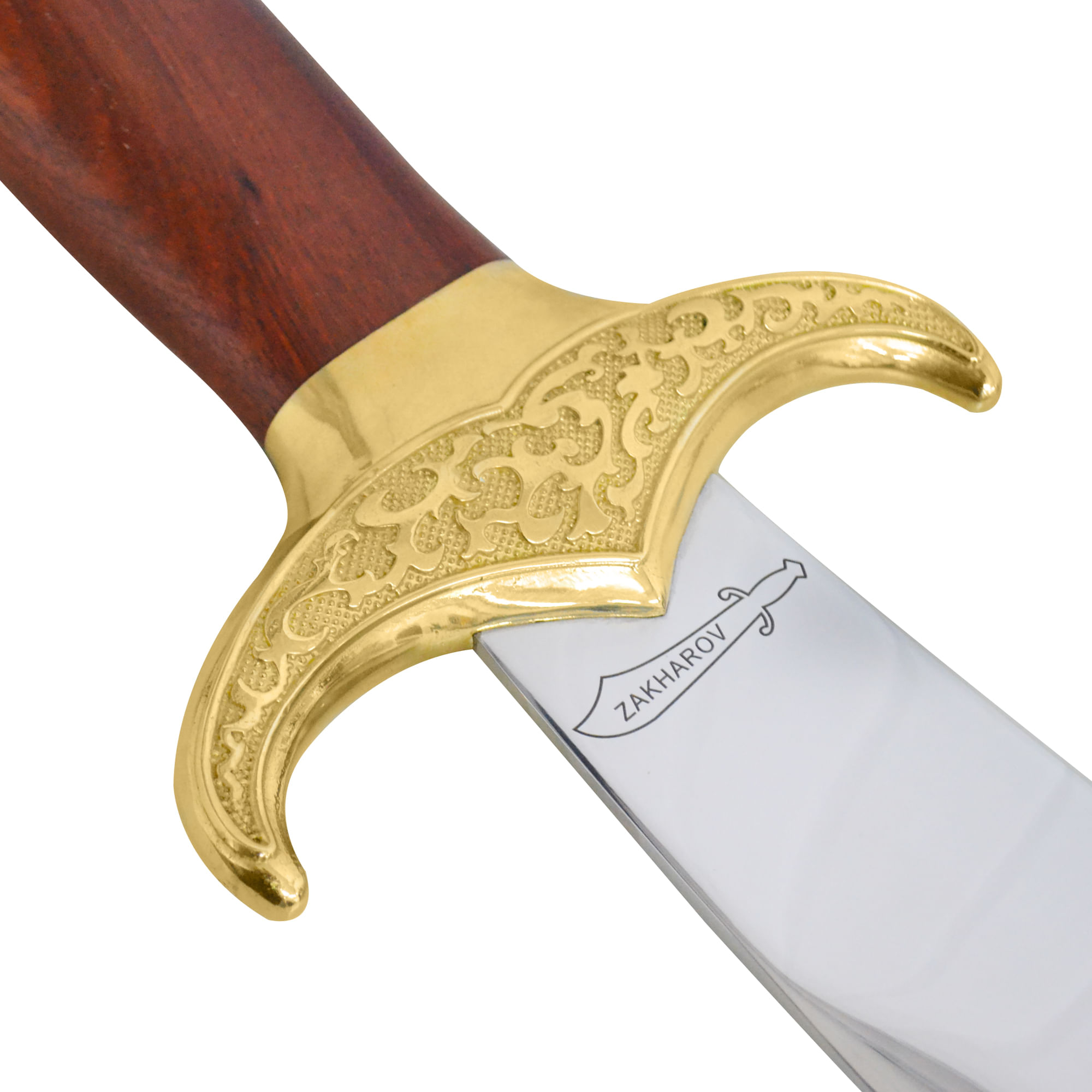 Espada Árabe com Suporte de Madeira 23'' - Zakharov - Rei da Cutelaria