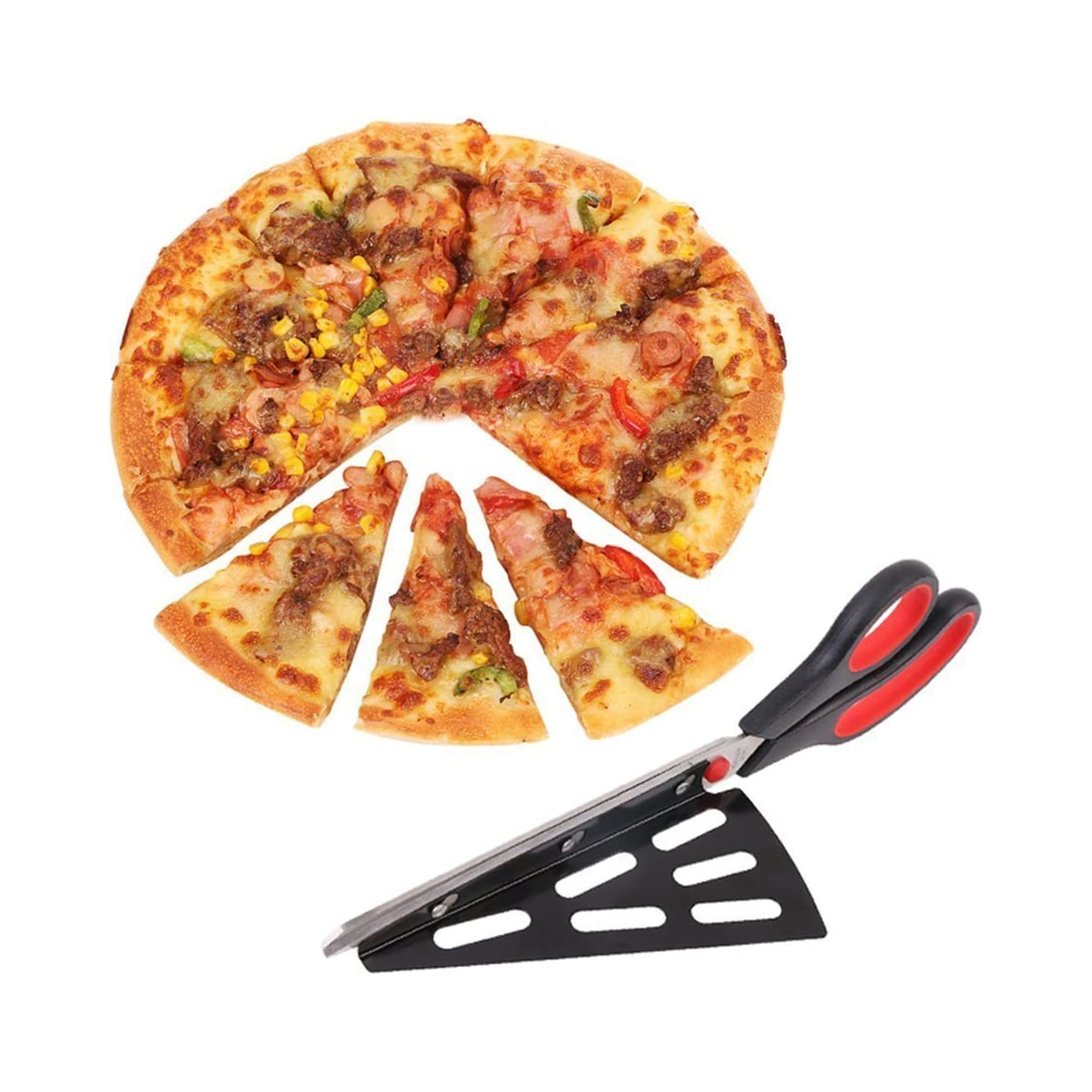 Tesoura Para Cortar Pizza Com Espátula - Rei da Cutelaria