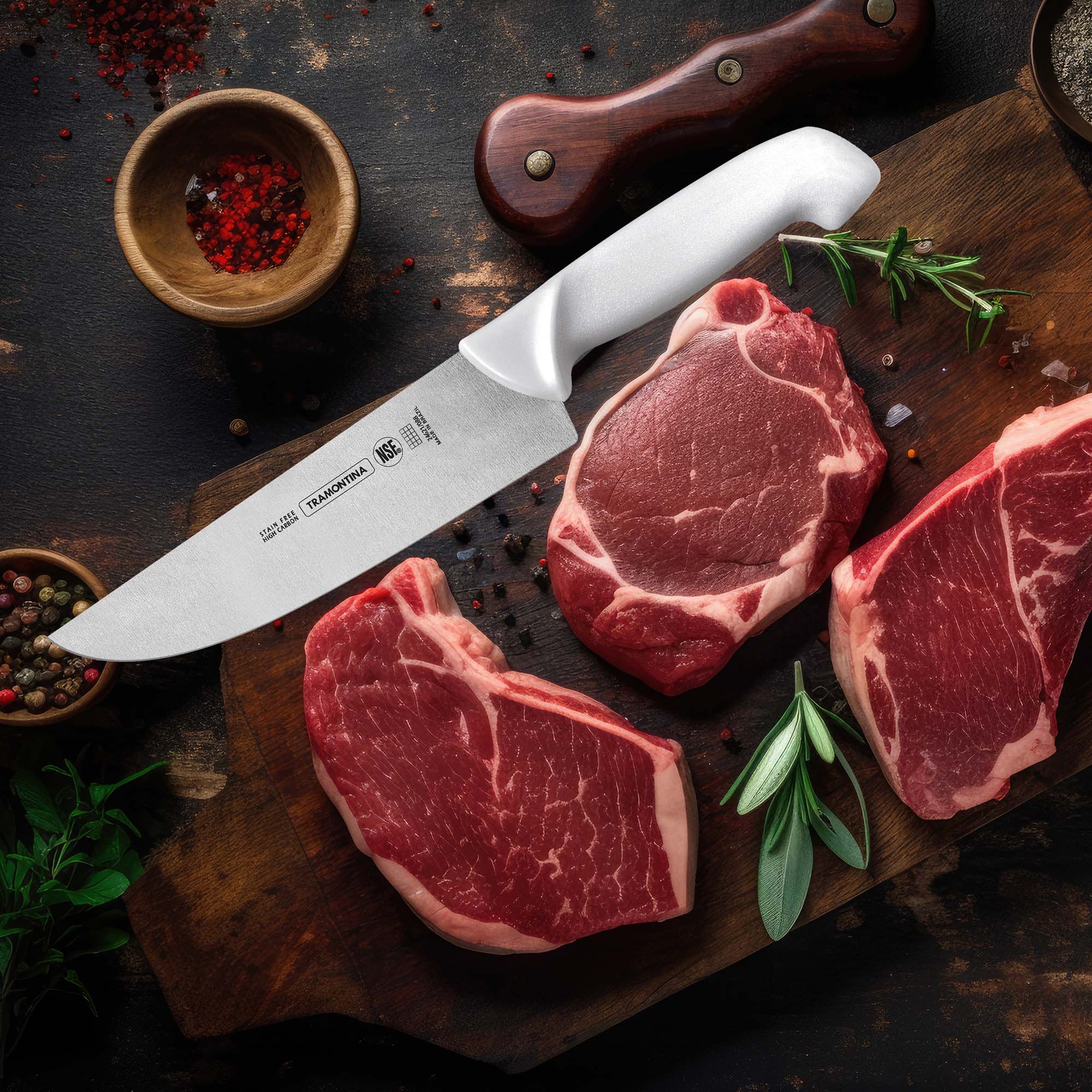 Faca Açougueiro Profissional 8" - Tramontina - Rei da Cutelaria